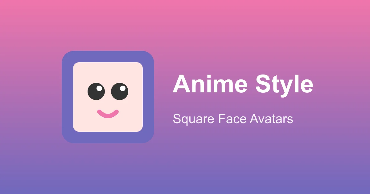 Anime Square Face Generator - Create Kawaii Anime Icons Free ...
